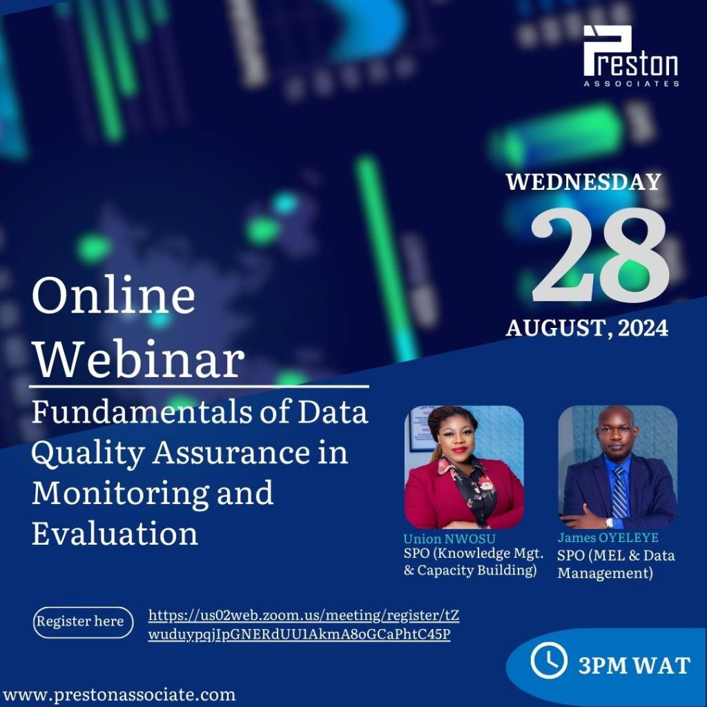 Fundamental of Data Quality Assurance in Monitoring and Evaluation ...